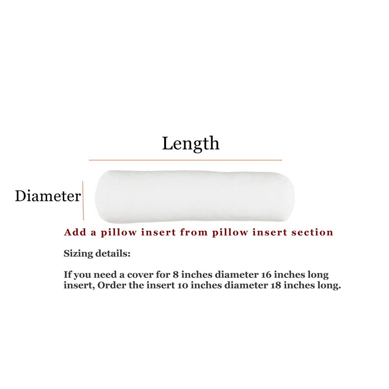 Bespoke Long Bolster Pillow Cover, Custom Word Bolster Pillow Cover ...