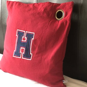 College Monogram Pillows, Varsity Monogram Throw Pillow, Dorm Decor ...