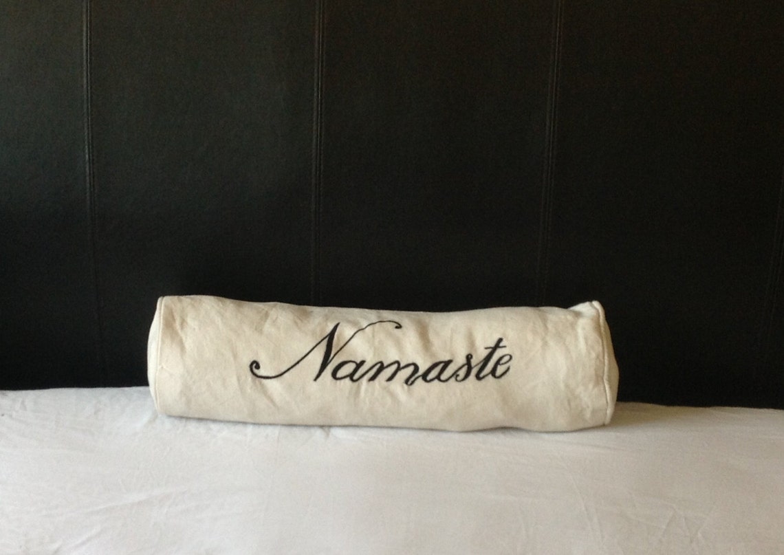 Bespoke Long Bolster Pillow Cover, Custom Word Bolster Pillow Cover ...
