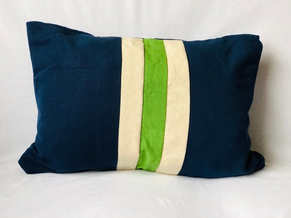 Personalized Colorblock Lumbar Pillows Color Block Pillow - Etsy