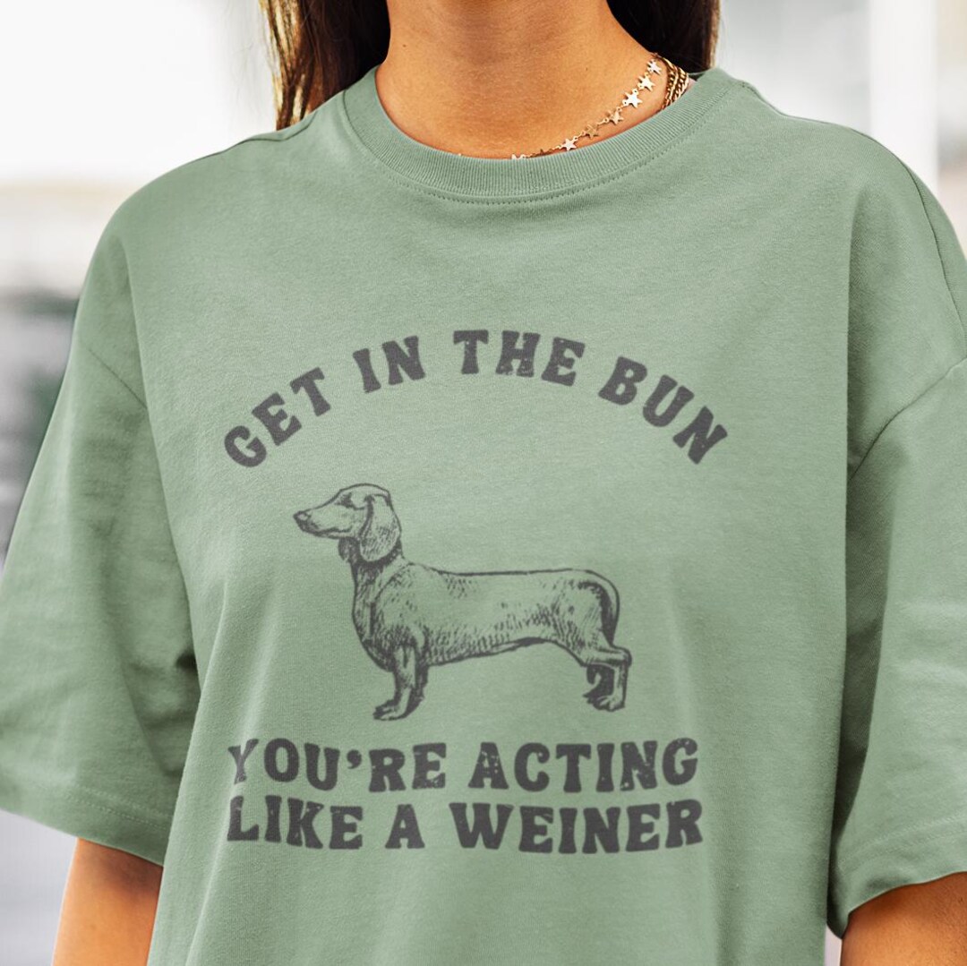 Vintage Weiner Dog Shirt: Funny Meme Graphic Tee - Comfort Colors - Etsy