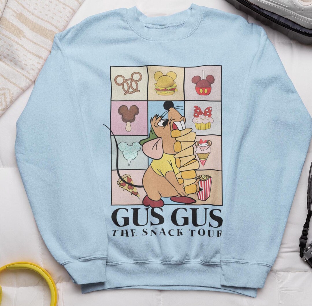 Cinderella Mouse Gus Gus Snack Tour Unisex Sweatshirt Disney Snacks ...