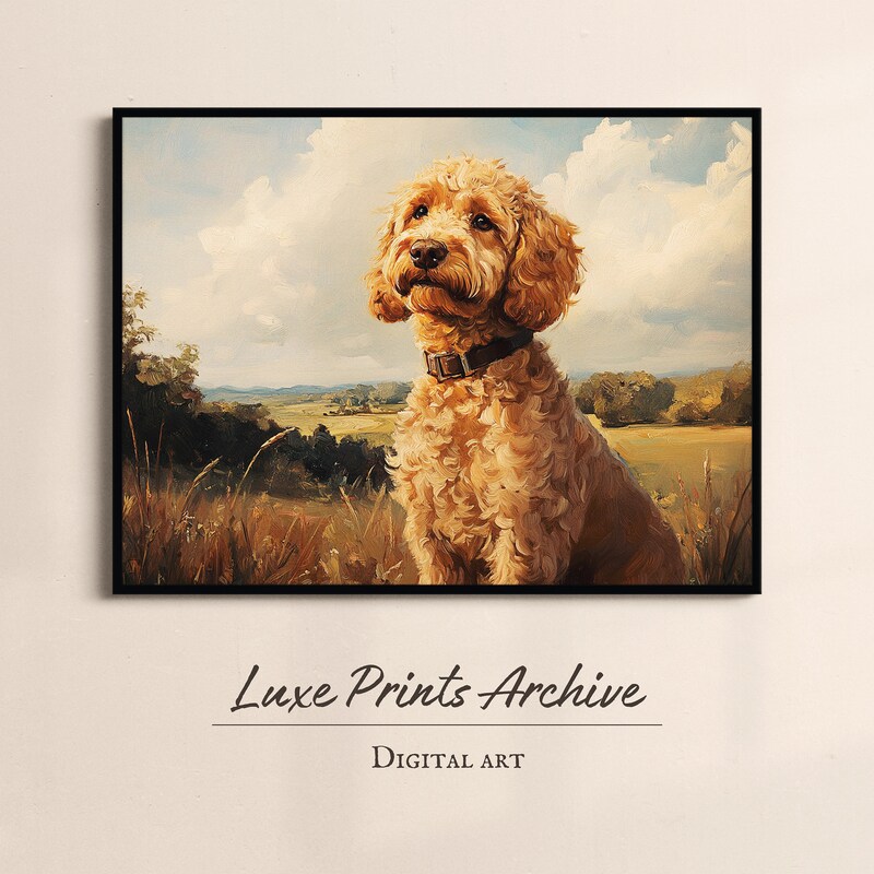 Labradoodle Art - Etsy