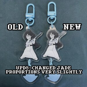 Homestuck Rose and Jade Connection Keychains/charms! - Etsy