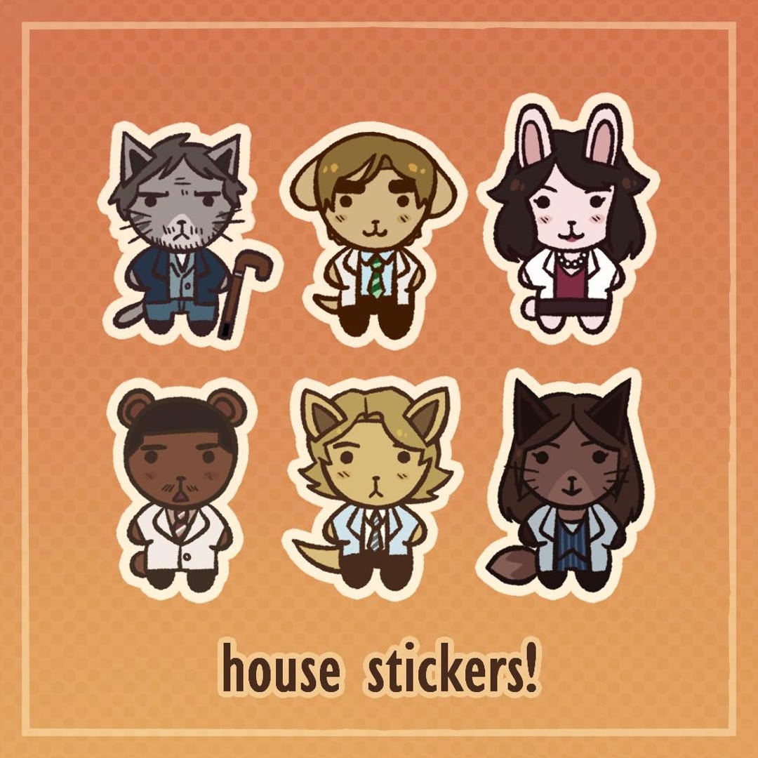 House Animal Stickers! - Etsy
