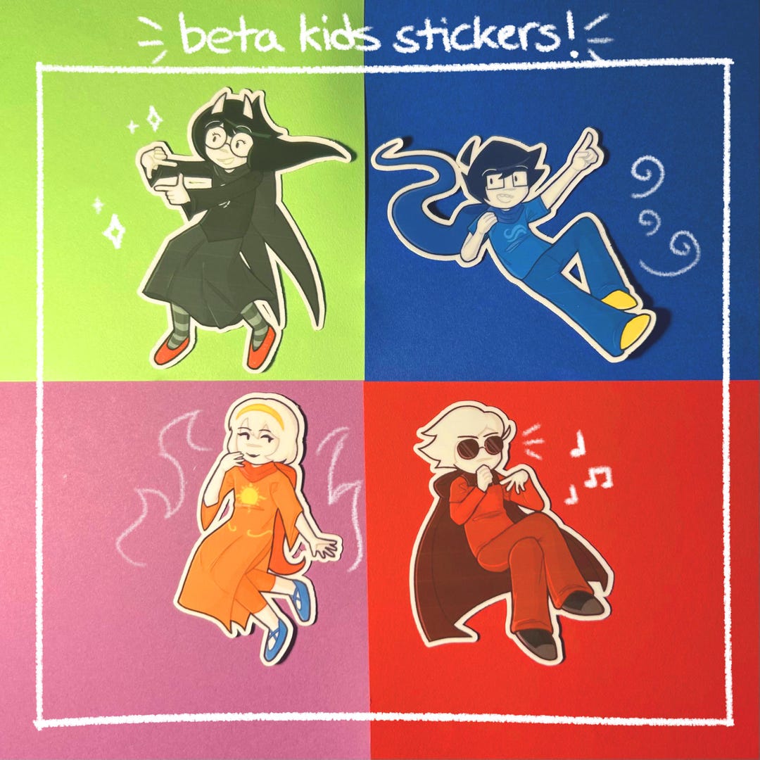 Homestuck Beta Kids Stickers! - Etsy