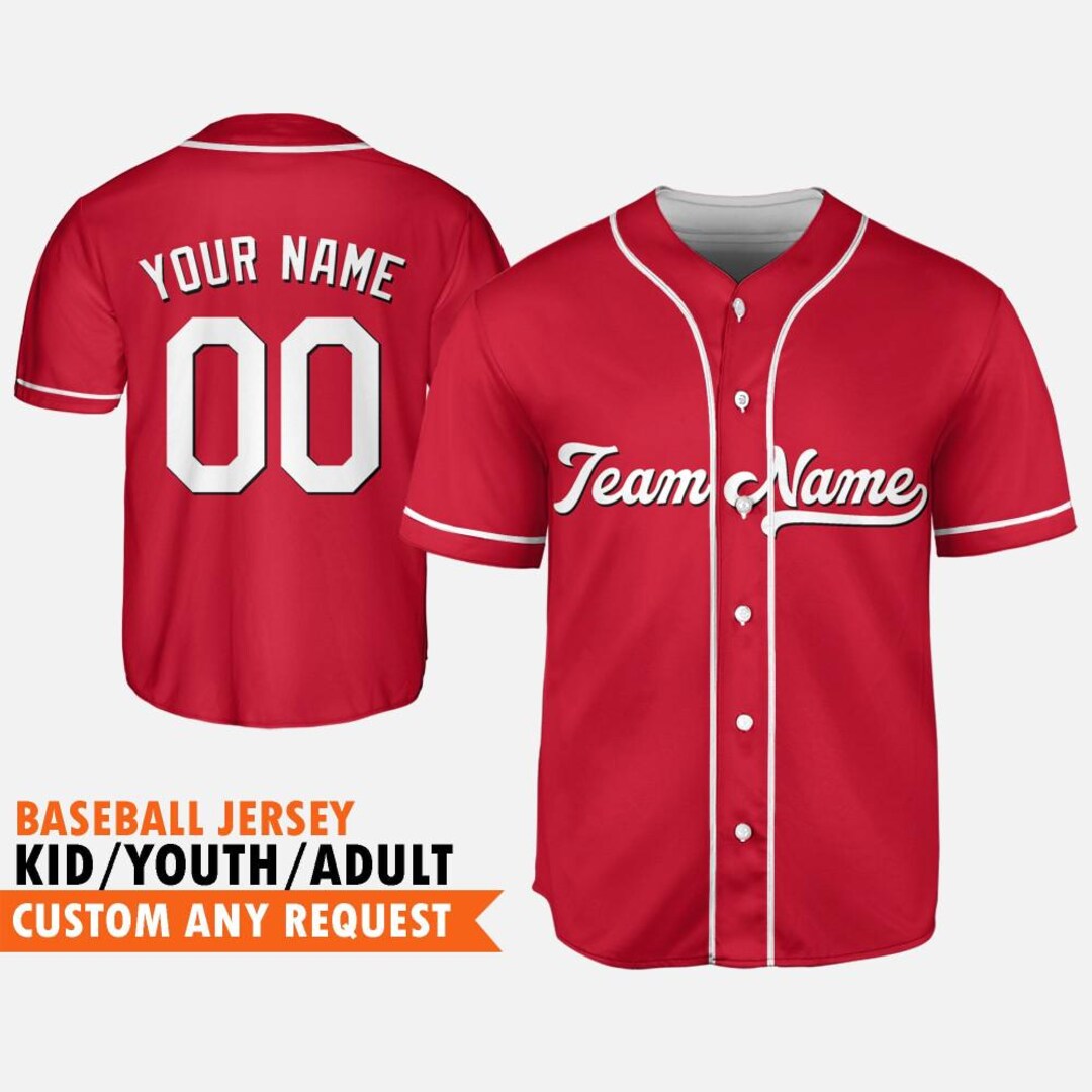 Personalized Team Name Collection Cincinnati Baseball Jersey Uniform ...