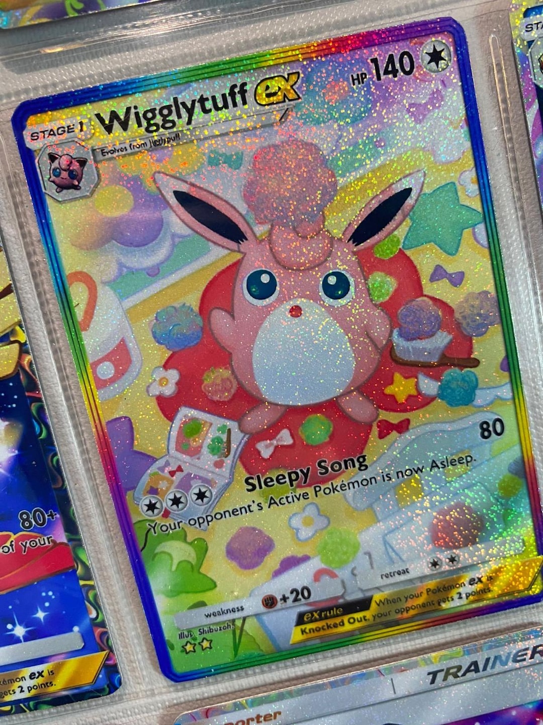 Wigglytuff Card Fan Art - Etsy UK