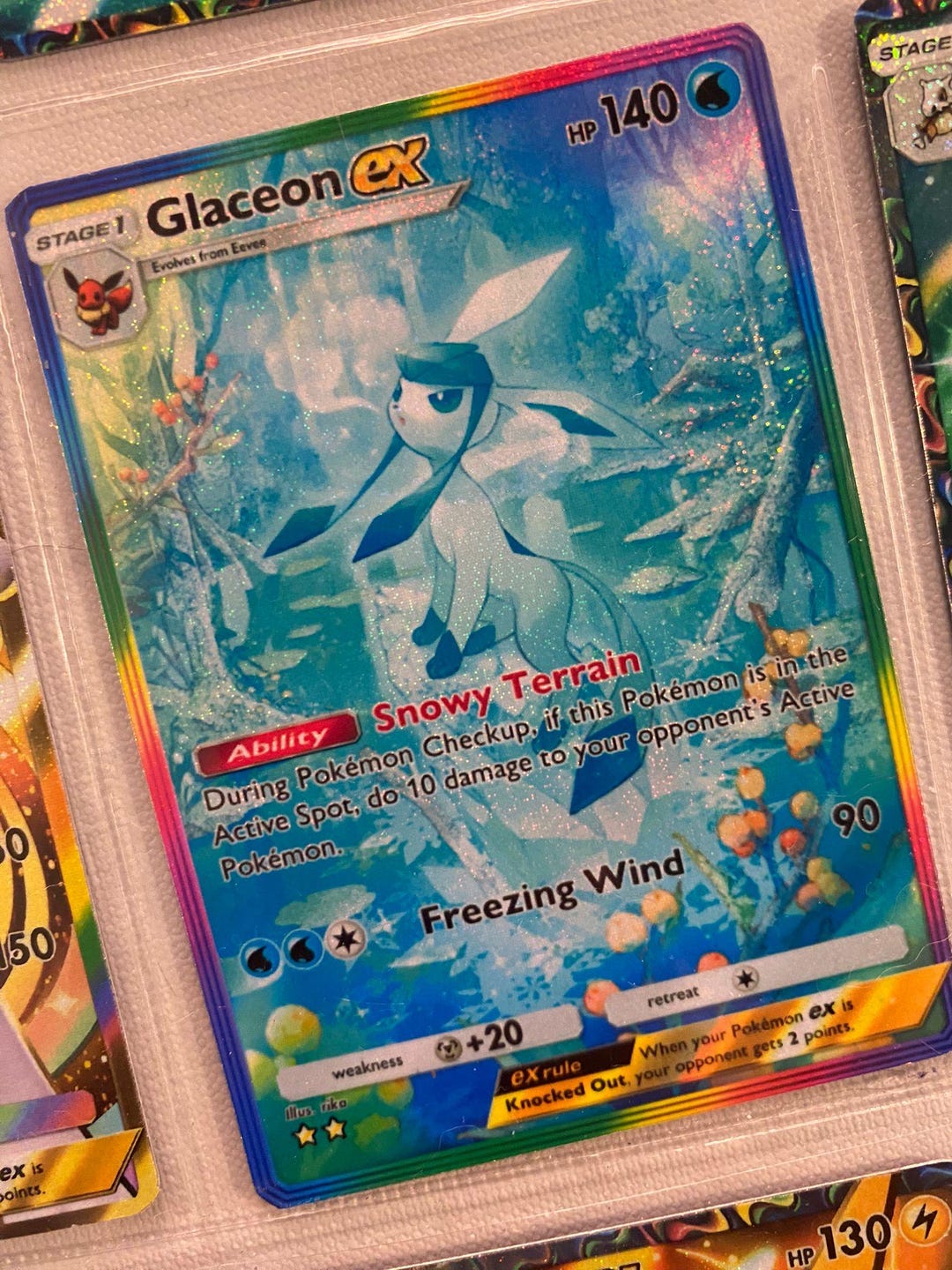 Glaceon Card Fan Art - Etsy