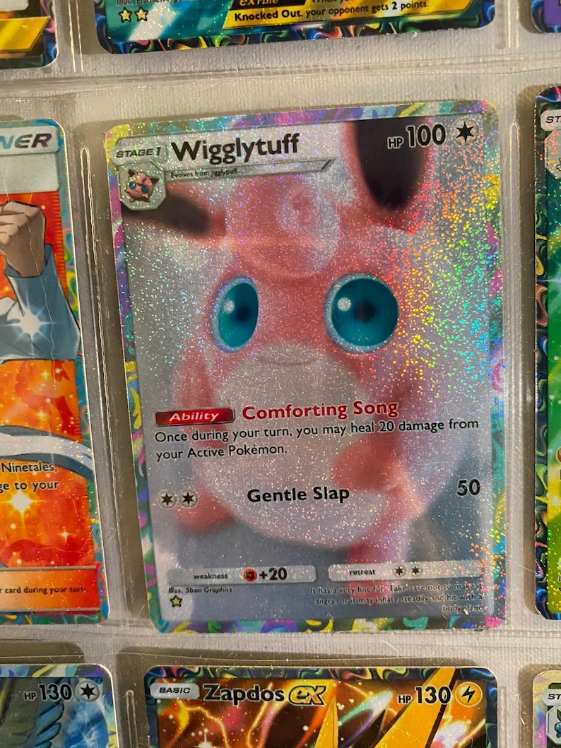 Wigglytuff Card Fan Art - Etsy