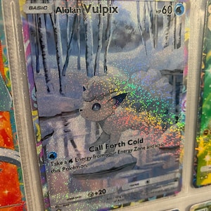 Alolan Vulpix Ex Shiny Pocket App Tcg High Quality Proxy Pokemon Card ...