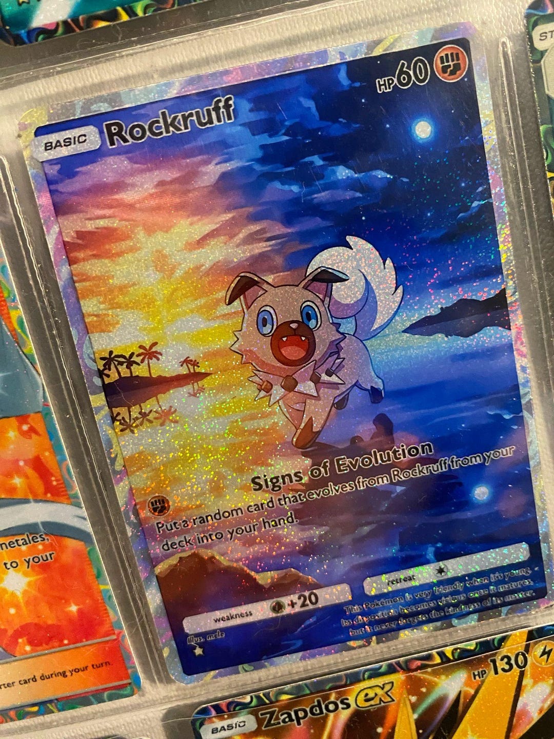 Rockruff Ex Shiny Pocket App Tcg High Quality Proxy Pokemon Card Custom ...