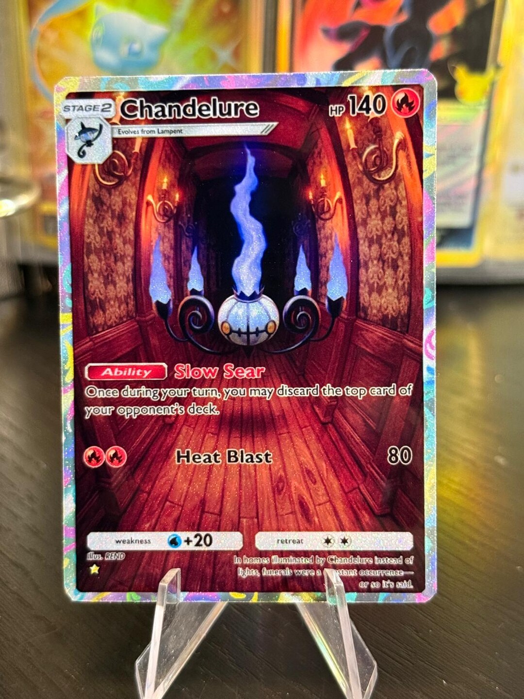 Chandelure Card Fan Art Etsy