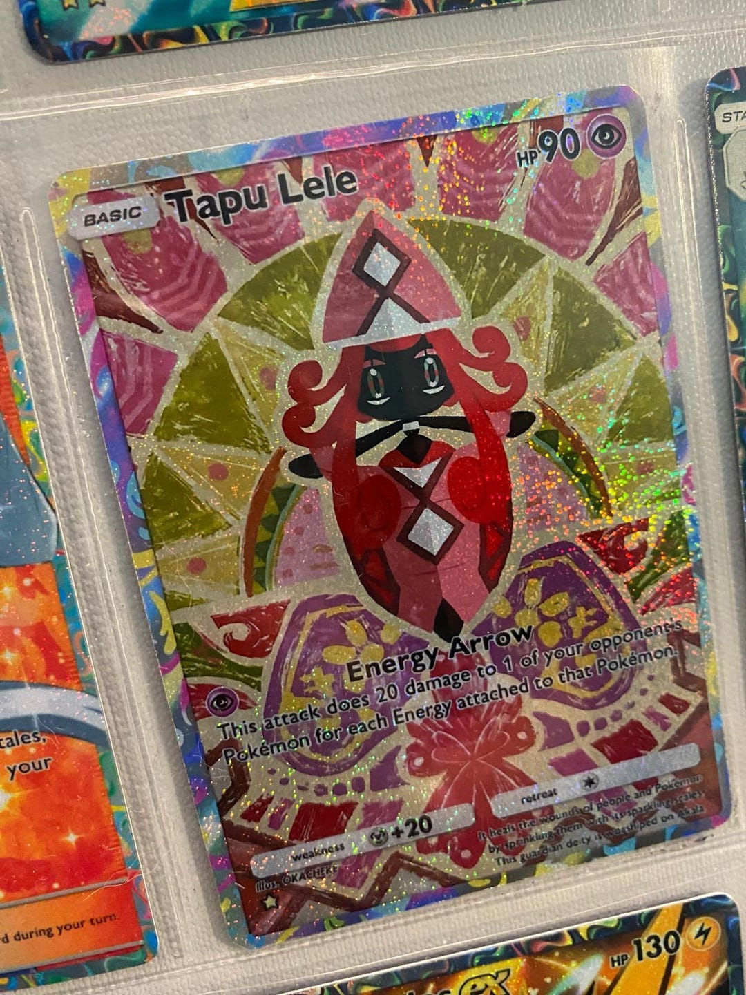 Tapu Lele Ex Shiny Tcg High Quality Pokemon Card Custom Alternative ...