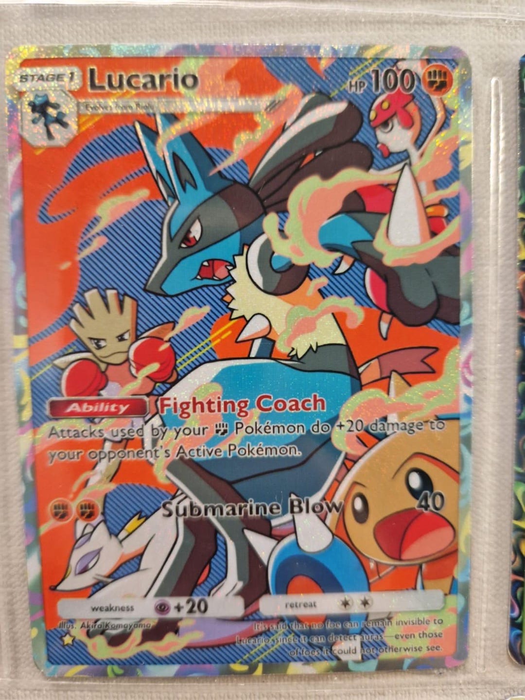 Lucario Card Fan Art - Etsy