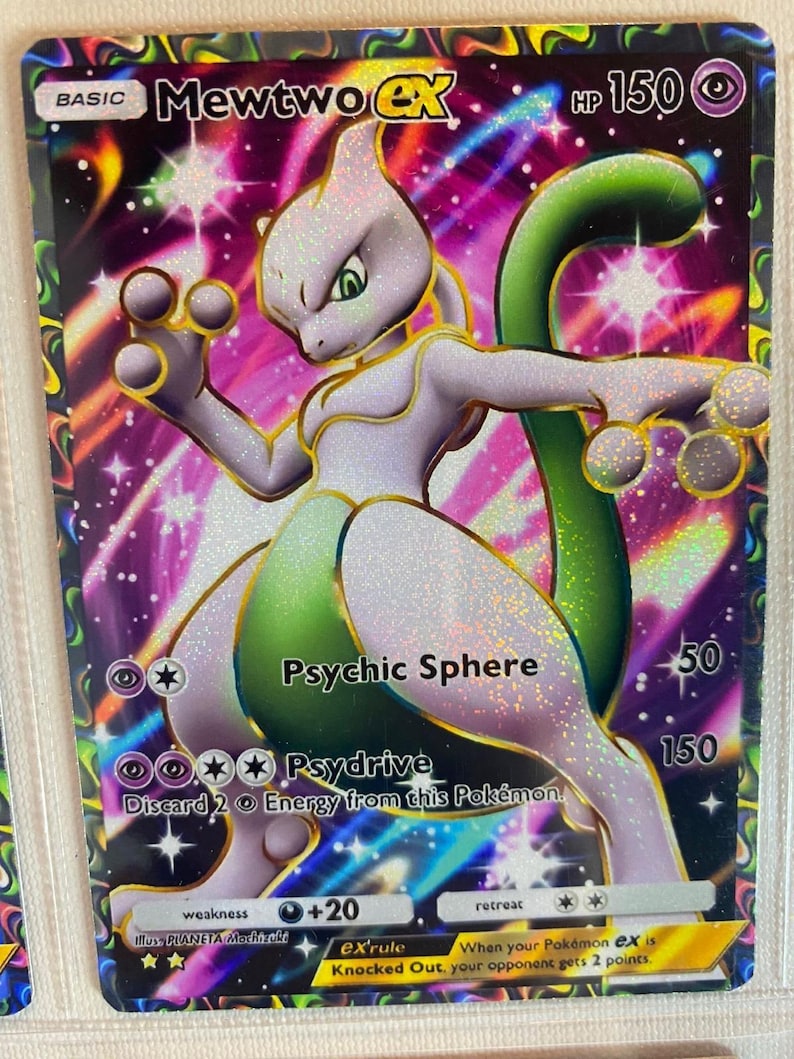 Mewtwo Card Fan Art - Etsy