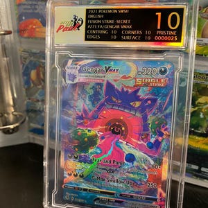 Gengar Vmax Fusion Strike 271/264 Secret High Quality Proxy Textured ...