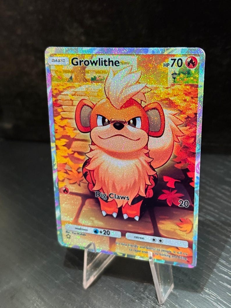 Growlithe Card Fan Art - Etsy