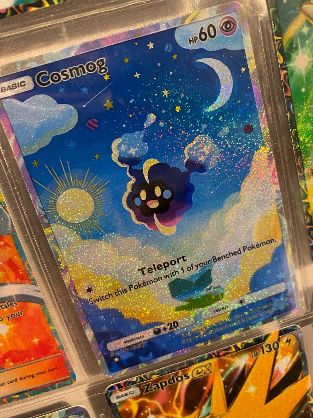 Cosmog Ex Shiny Pocket App Tcg High Quality Proxy Pokemon Card Custom ...