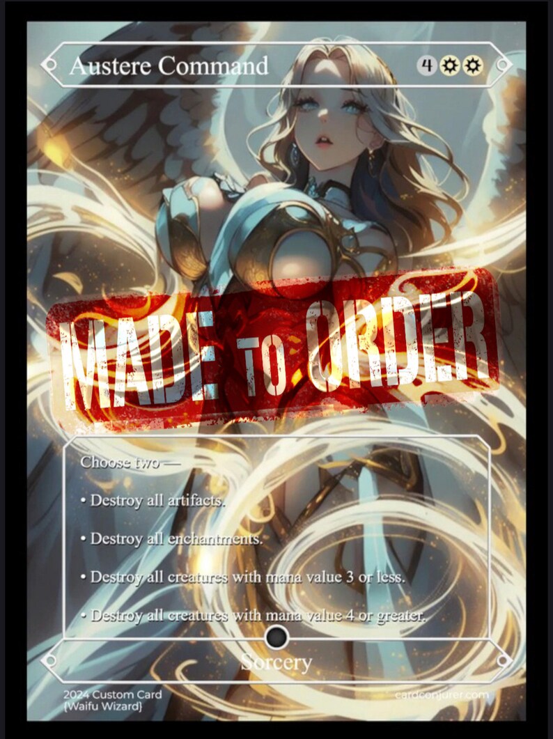 Austere Command Custom Mtg Proxy Card Holographic - Etsy