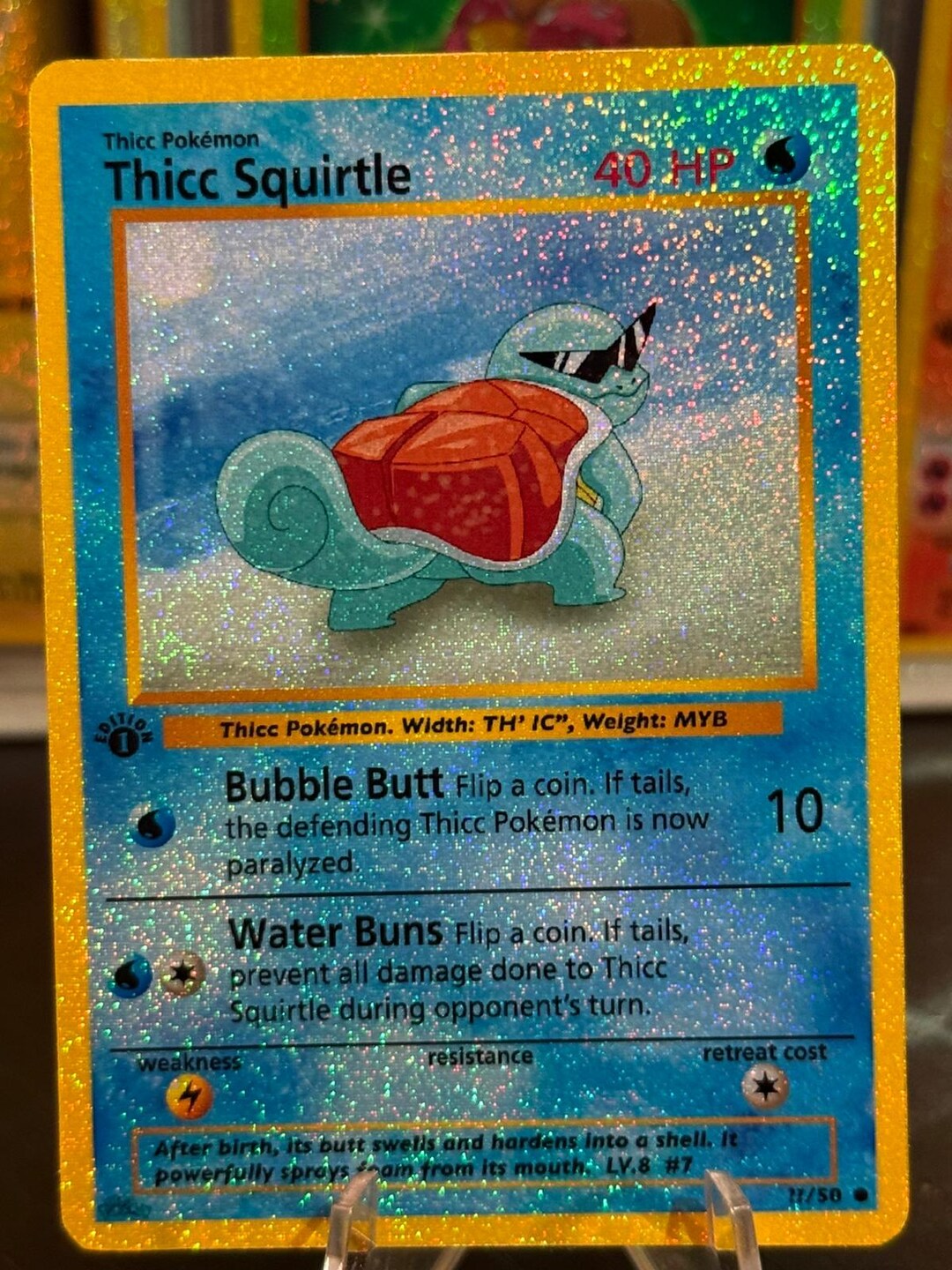 Thicc Squirtle Ex Pocket App Tcg High Quality Proxy Pokemon Card Custom ...