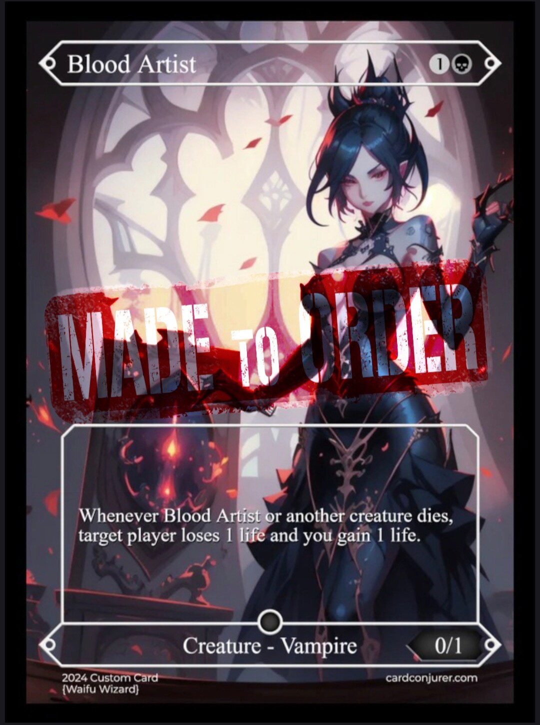 Blood Artist Custom Mtg Proxy Card Holographic - Etsy