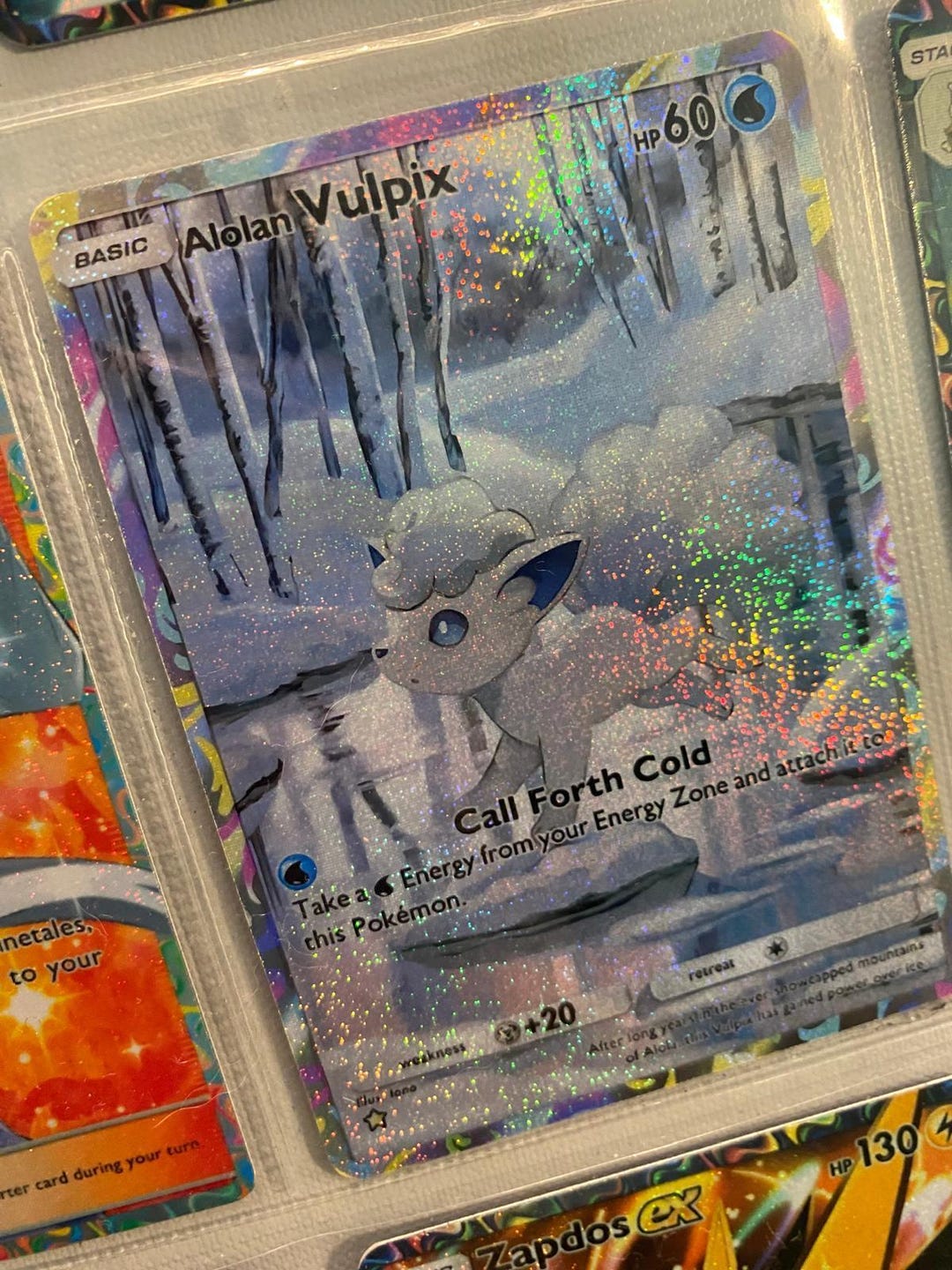 Alolan Vulpix Ex Shiny Pocket Tcg High Quality Pokemon Card Custom ...