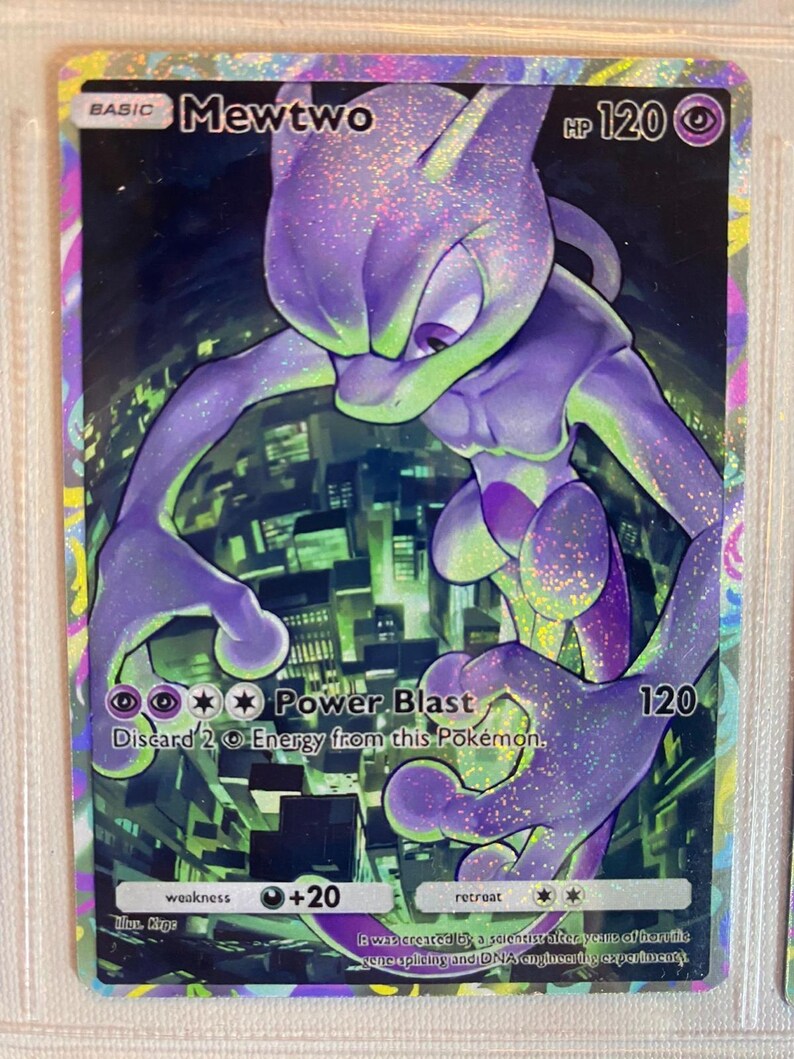 Mewtwo Card Fan Art - Etsy