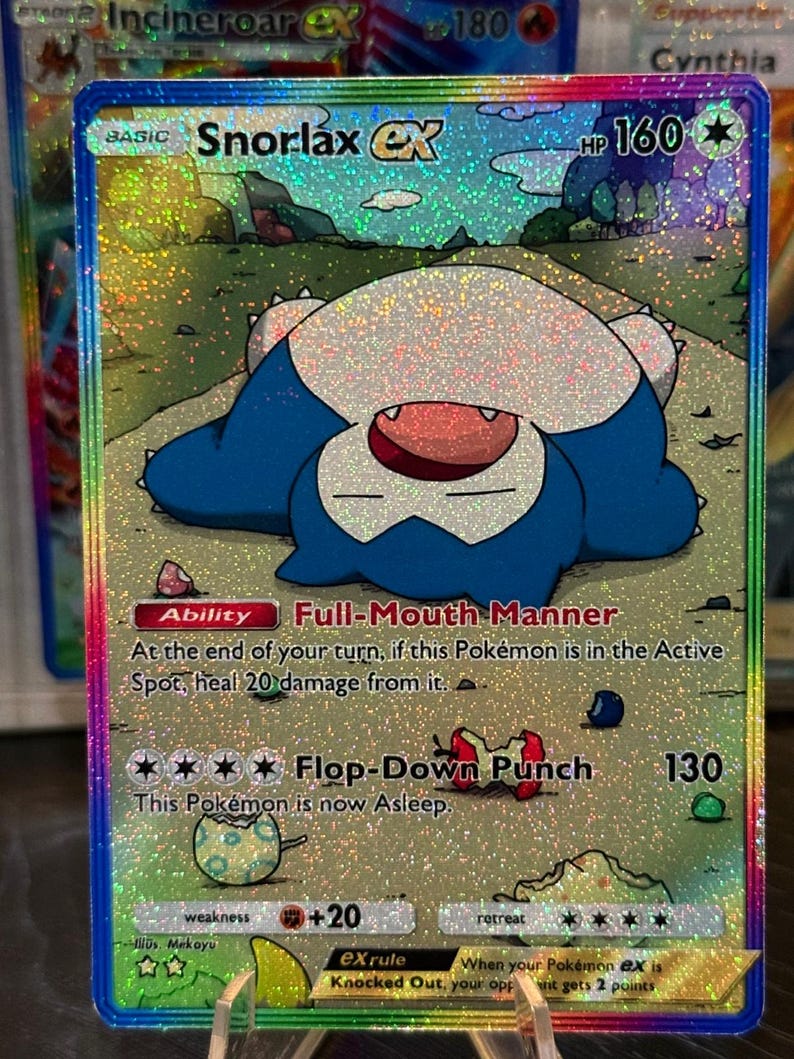 Snorlax Card Fan Art - Etsy