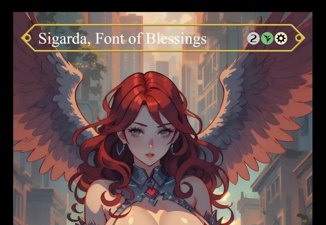 Sigarda Font of Blessing Proxy Card Holographic - Etsy