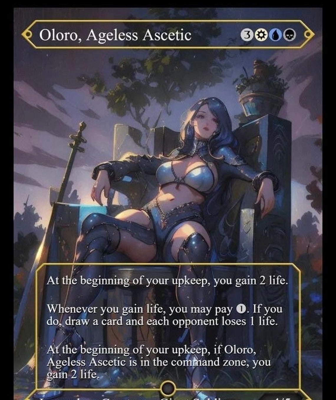 Oloro Ageless Ascetic Mtg Proxy Card Holographic - Etsy