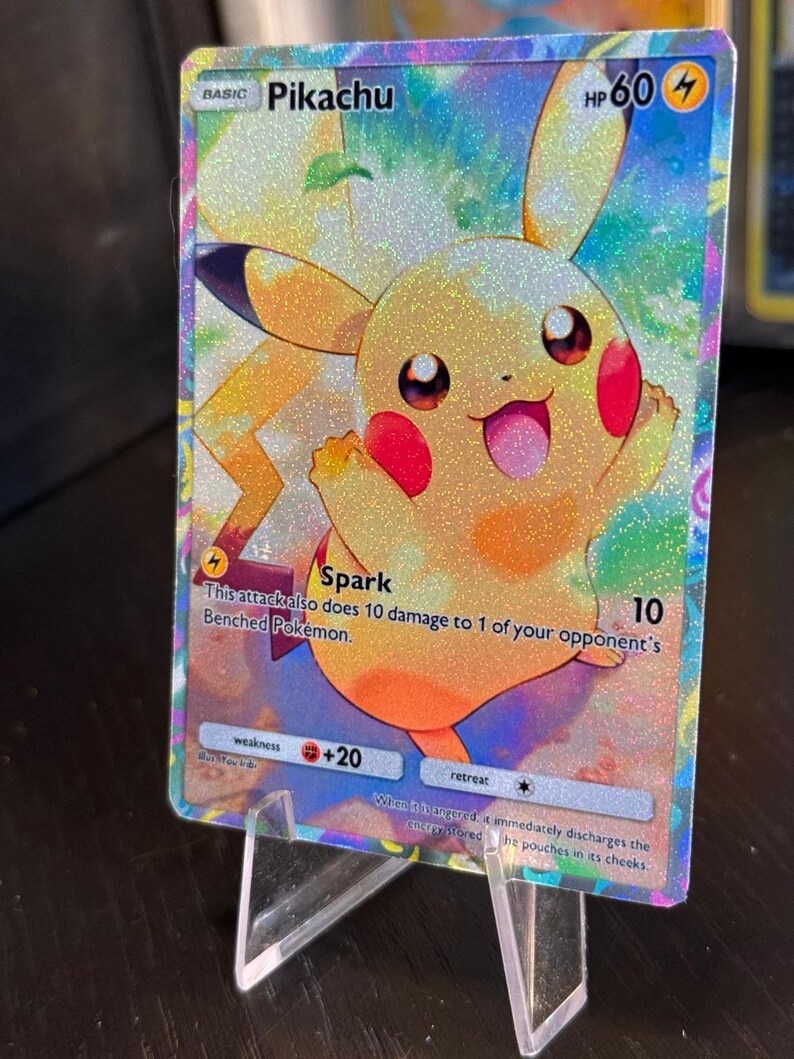 Pikachu Card Fan Art - Etsy