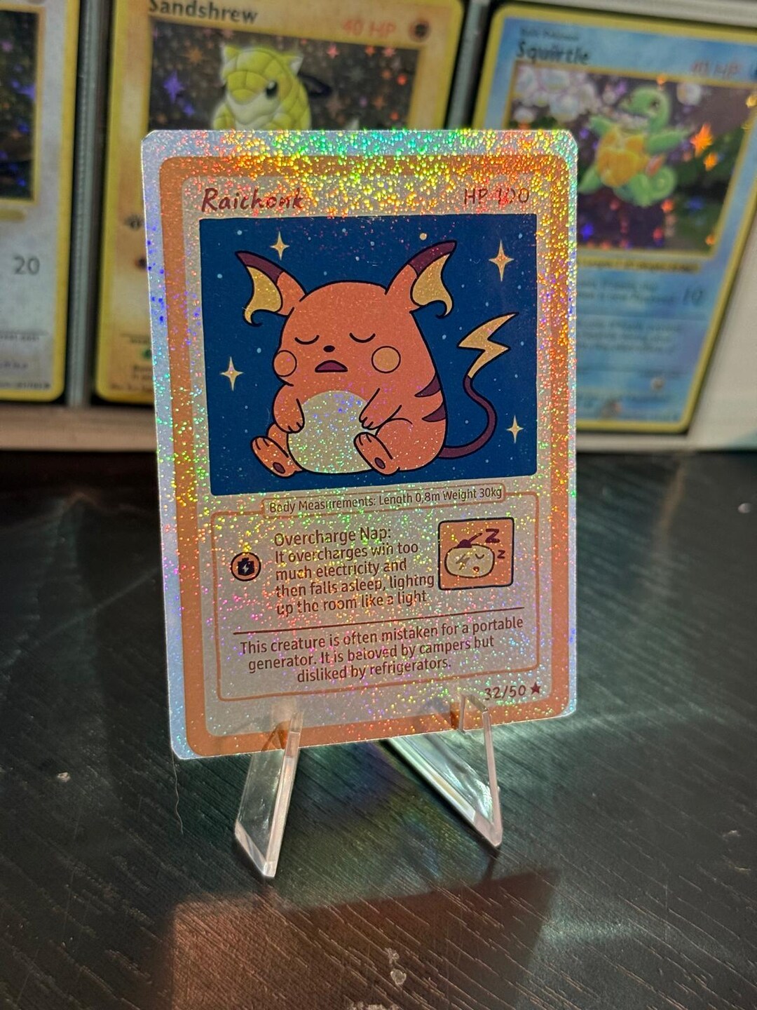 Raichu Ex Tcg High Quality Pokemon Card Custom Alternative Full Art ...