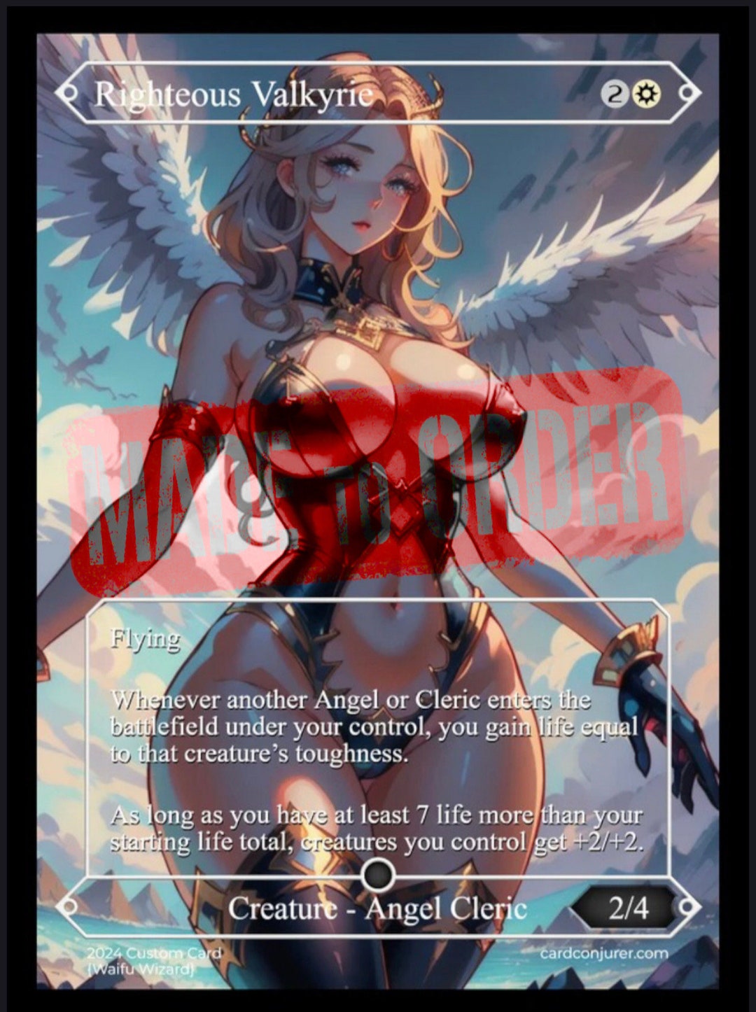 Righteous Valkyrie Custom Proxy Card Holographic - Etsy