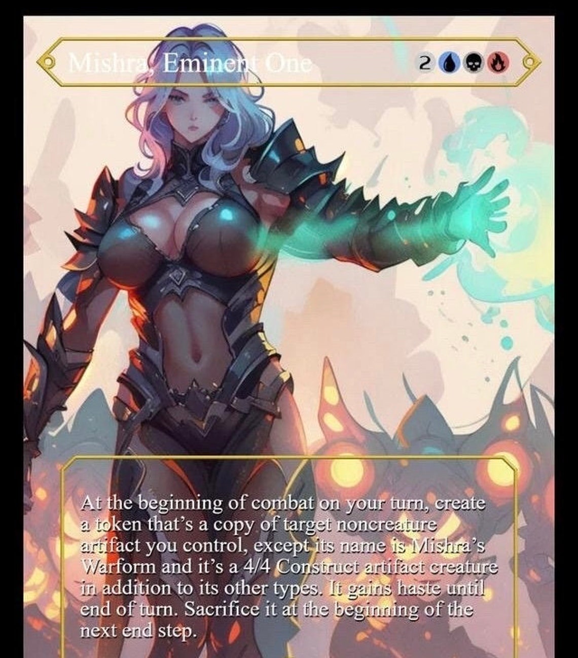 Mishra Eminent One Mtg Proxy Card Holographic - Etsy