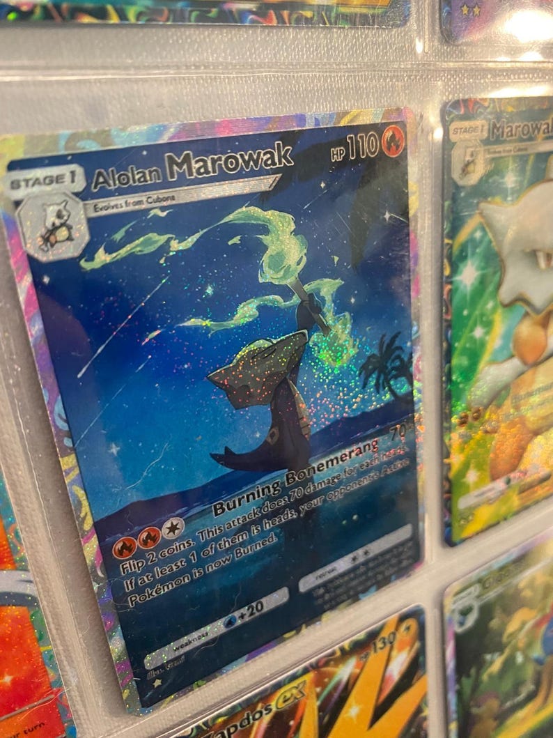 Alolan Marowak Card Fan Art - Etsy