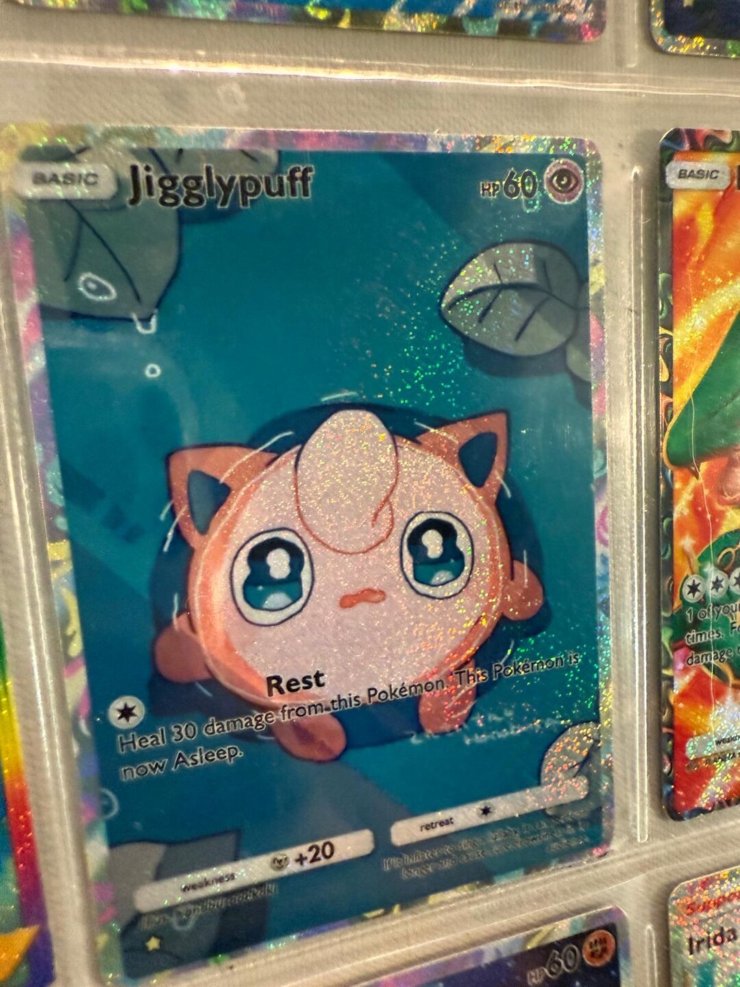 Jigglypuff Ex Pocket App Tcg High Quality Proxy Pokemon Card Custom Alternative Full Art Shining ...