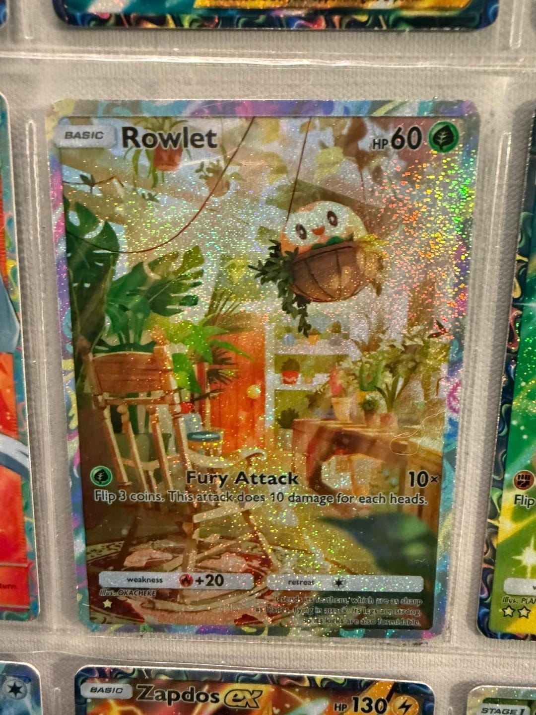 Rowlet Ex Shiny Pocket App Tcg High Quality Proxy Pokemon Card Custom ...