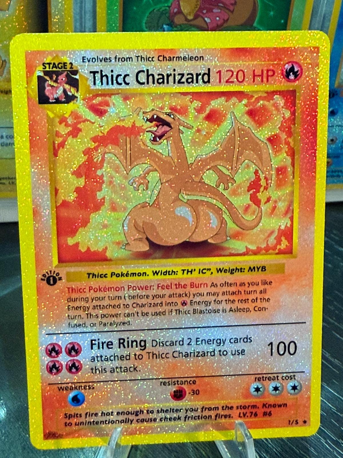 Thicc Charizard Ex Pocket App Tcg High Quality Proxy Pokemon Card ...