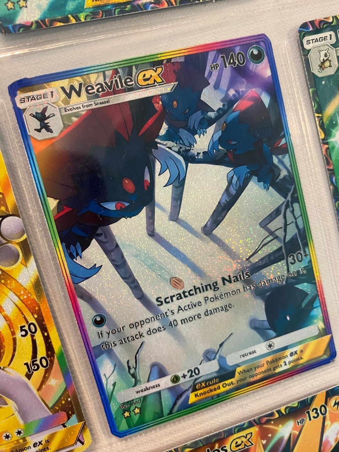 Weavile Ex Pocket App Tcg High Quality Proxy Pokemon Card Custom Full ...