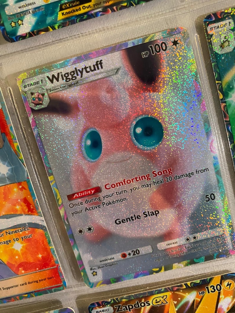 Wigglytuff Card Fan Art - Etsy