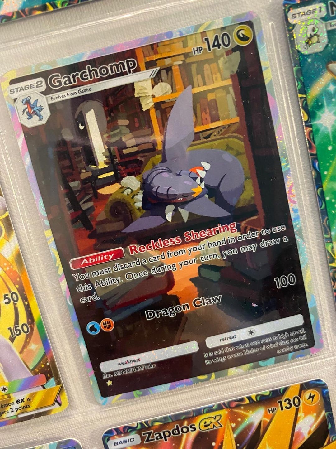 Garchomp Pocket App Tcg High Quality Proxy Pokemon Card Custom Full Art Genetic Apex Mythical ...