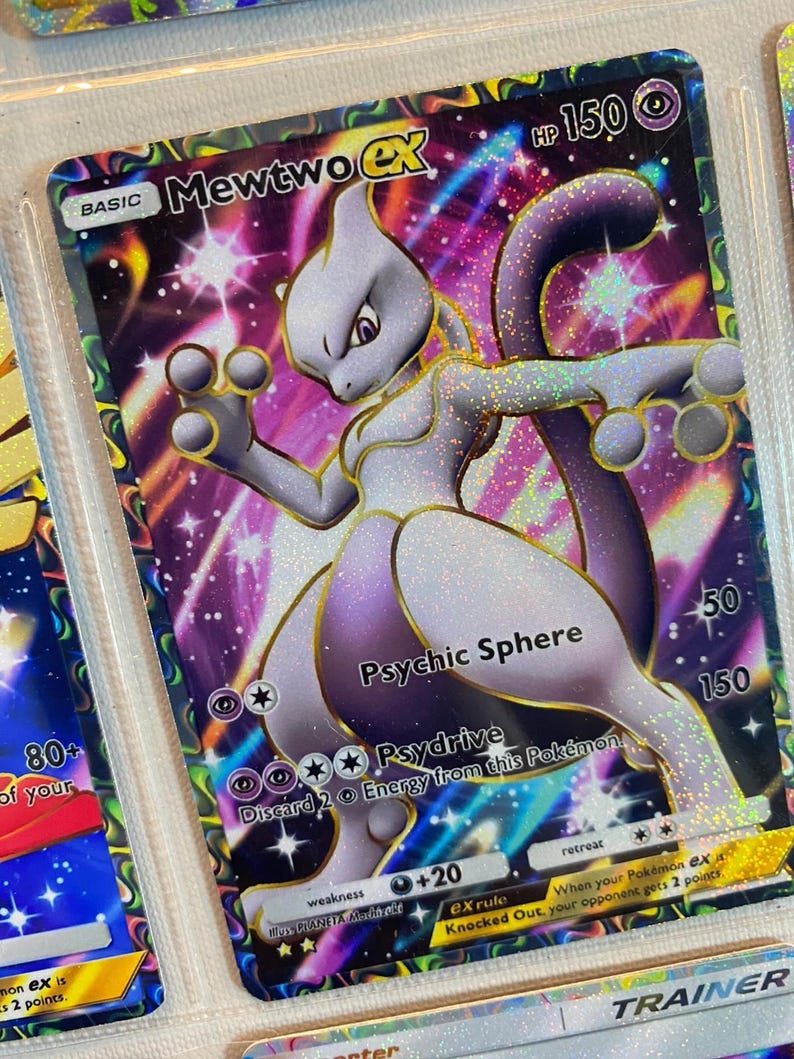 Mewtwo Ex Tcg High Quality Pokemon Card Custom Alternative Full Art ...