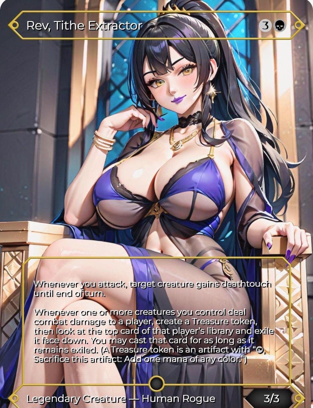 Rev Tithe Extractor Mtg Proxy Card Holographic - Etsy