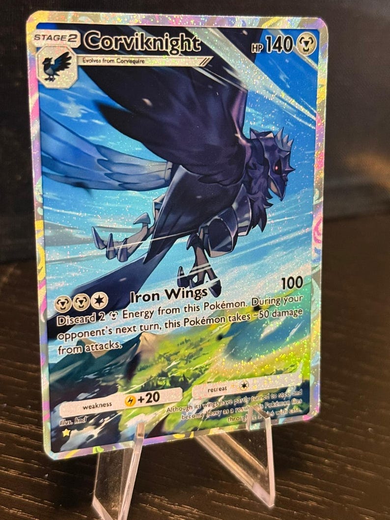 Corviknight Card Fan Art - Etsy