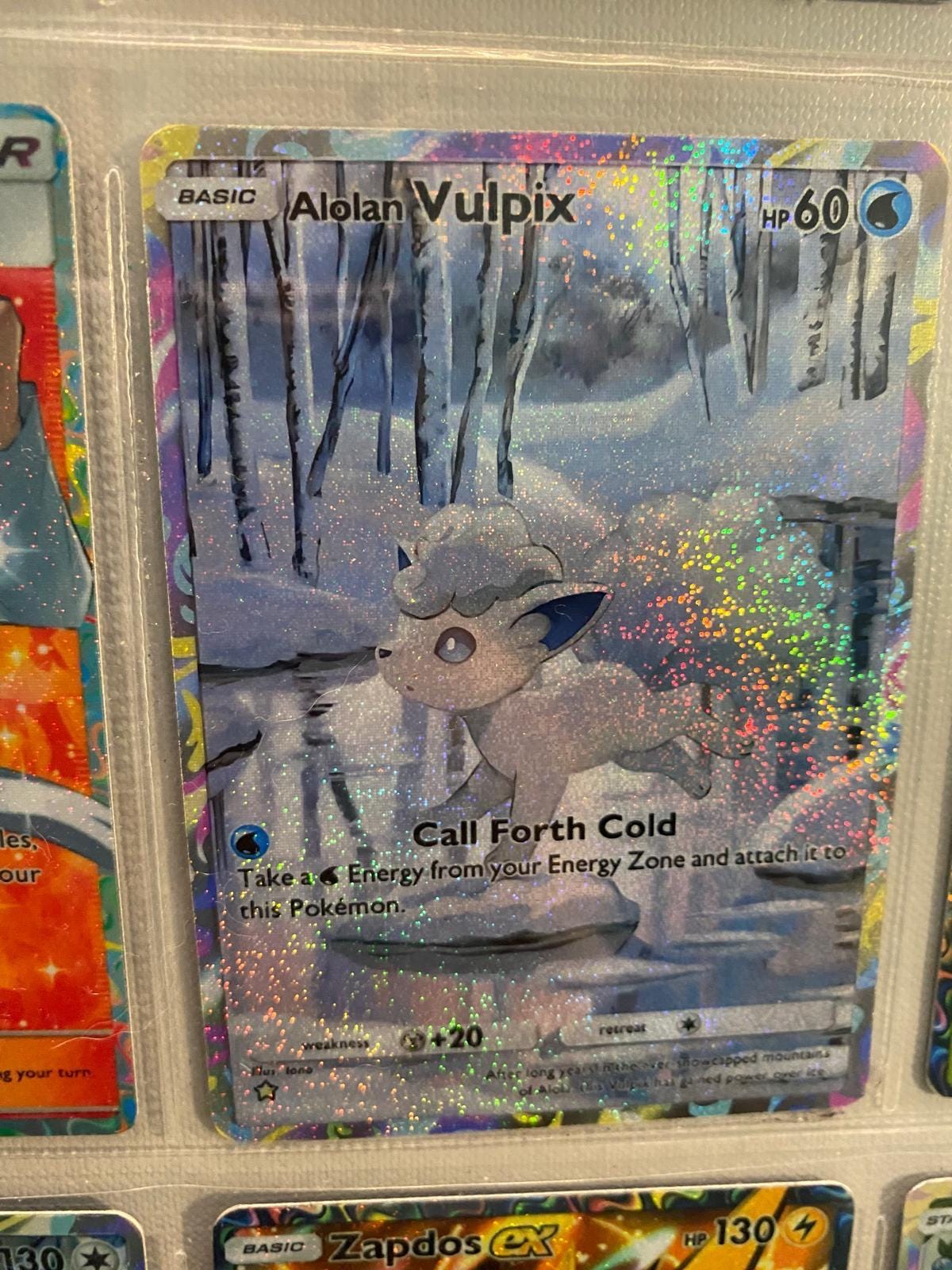 Alolan Vulpix Card Fan Art - Etsy