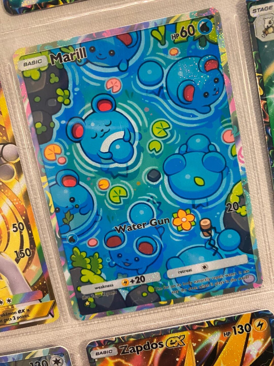 Marill Ex Pocket App Tcg High Quality Proxy Pokemon Card Custom ...