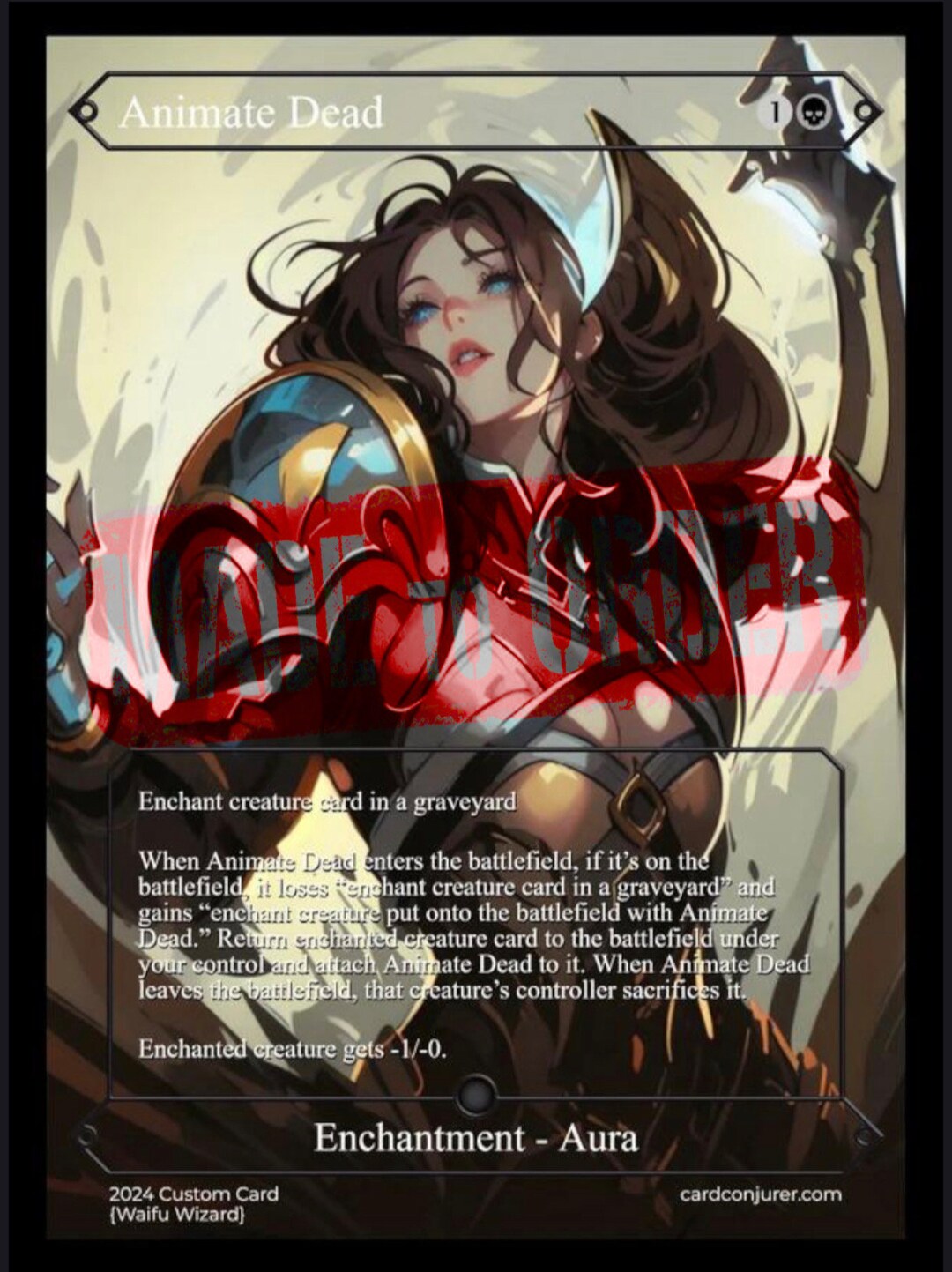 Animate Dead Mtg Custom Proxy Card Holographic - Etsy