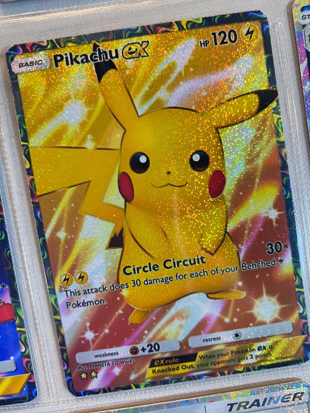 Pikachu Ex Pocket App Tcg High Quality Proxy Pokemon Card Custom ...