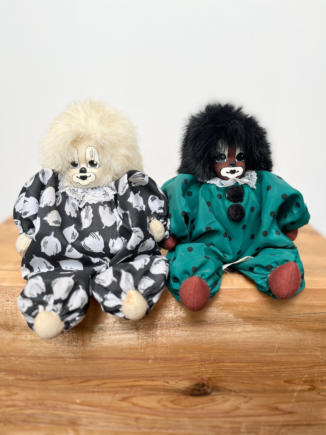 Q-tee Clowns | Puffy Hair Clowns | Big Hair Don't Care | Hand Painted ...